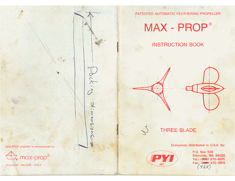 Max Prop Manual